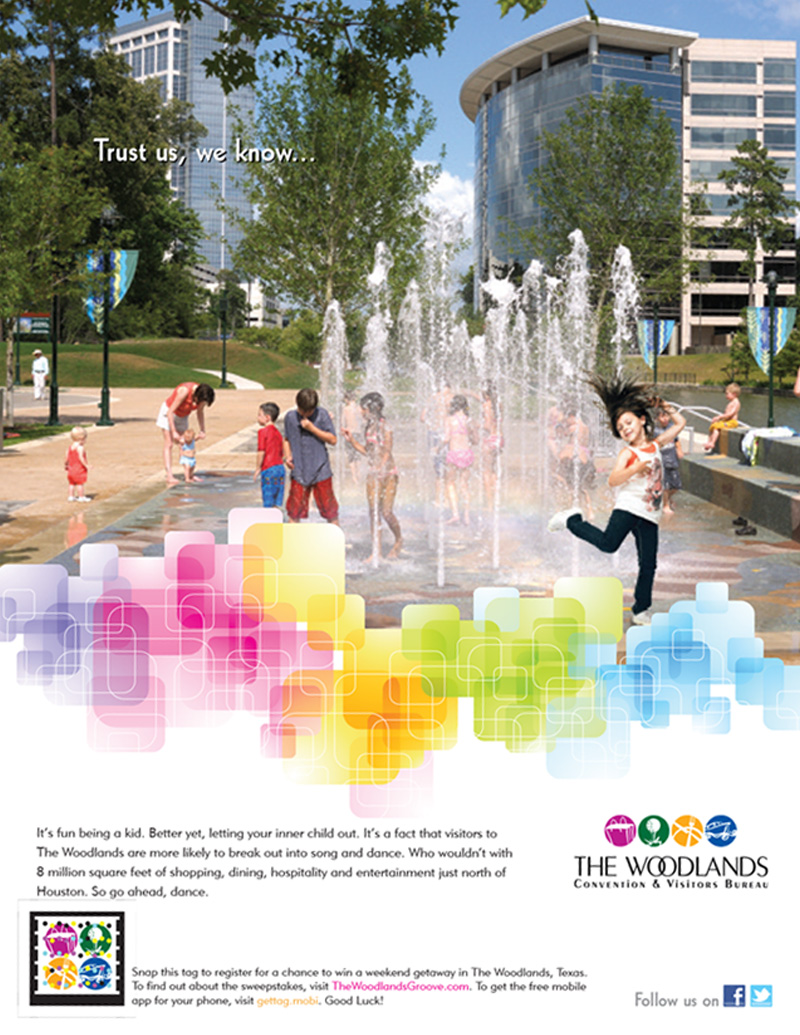 The Woodlands CVB Dance Ads - Elle Creative